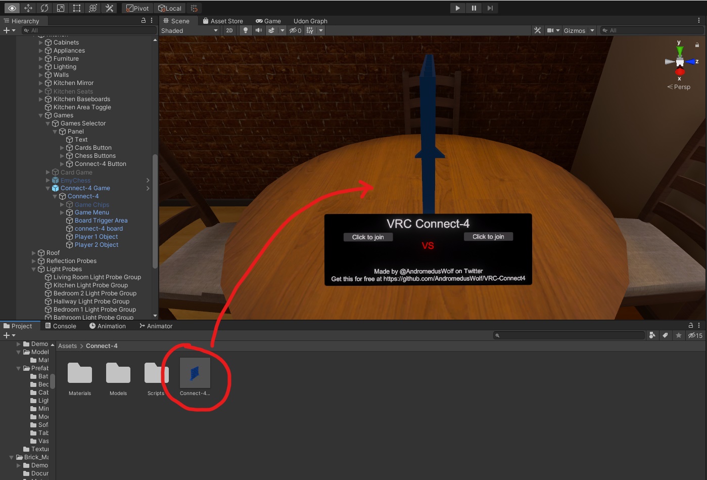 GitHub - AndromedusWolf/VRC-Connect4: Connect-4 board game for VRChat