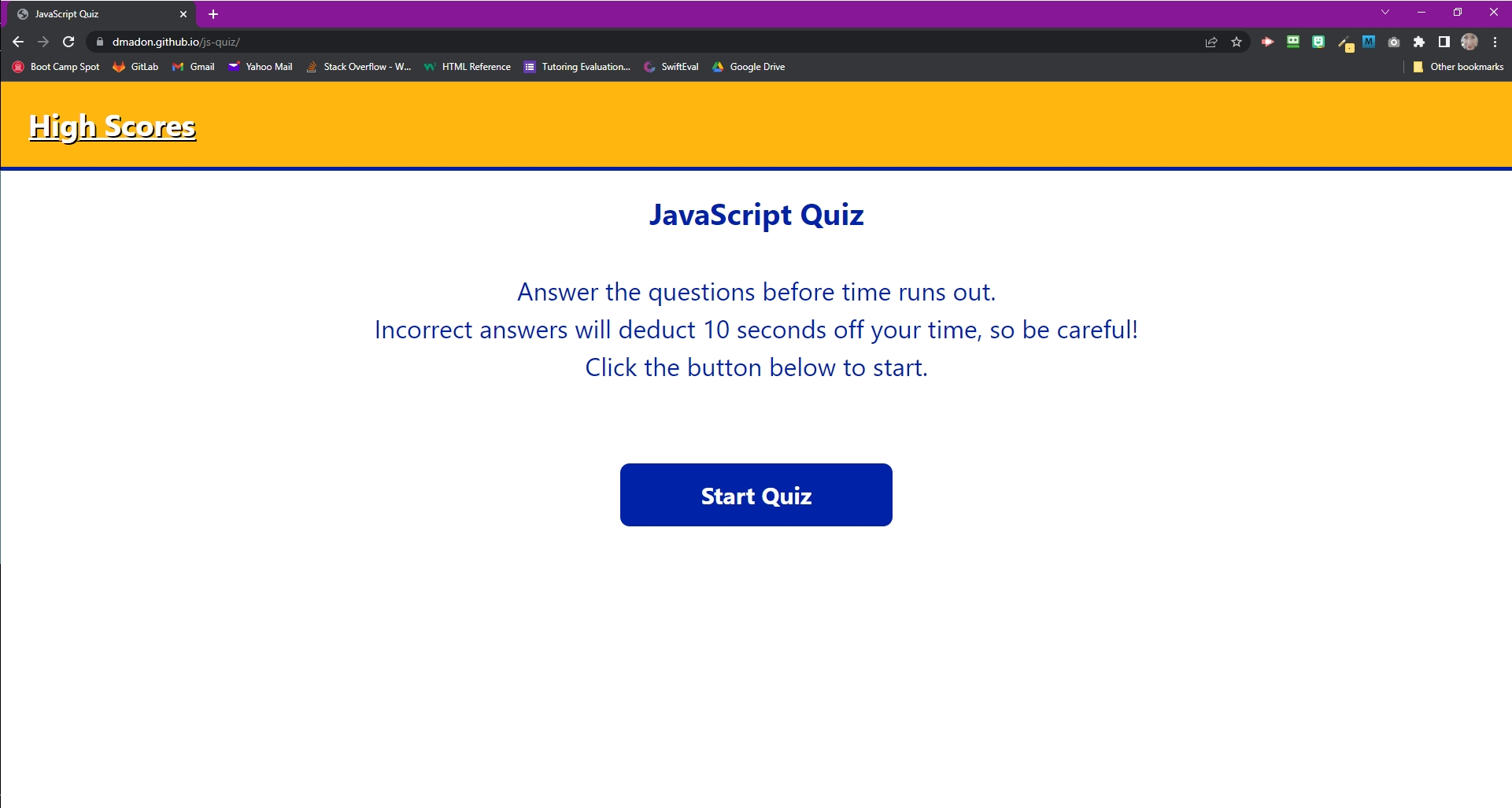 GitHub - dmadon/js-quiz
