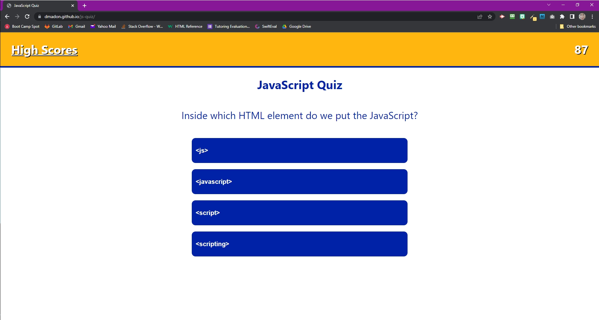 GitHub - dmadon/js-quiz
