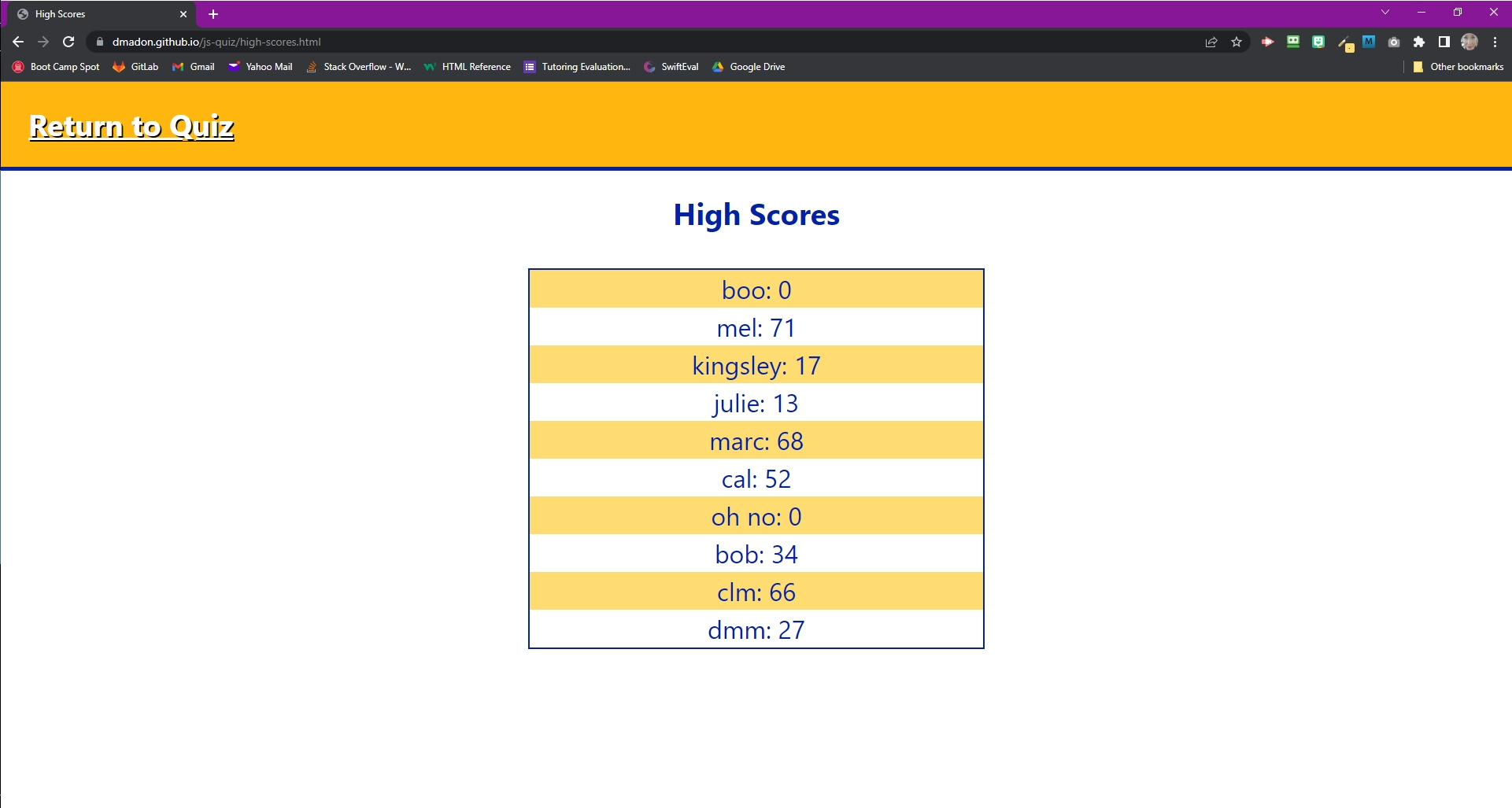 GitHub - dmadon/js-quiz