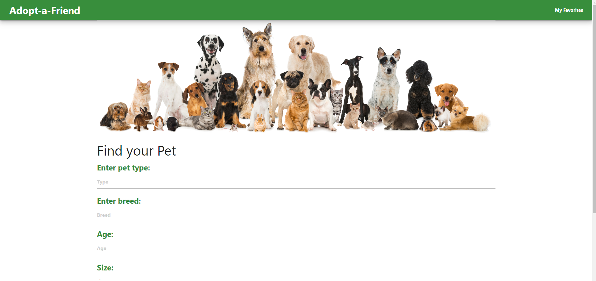 GitHub - dmadon/adopt-a-friend