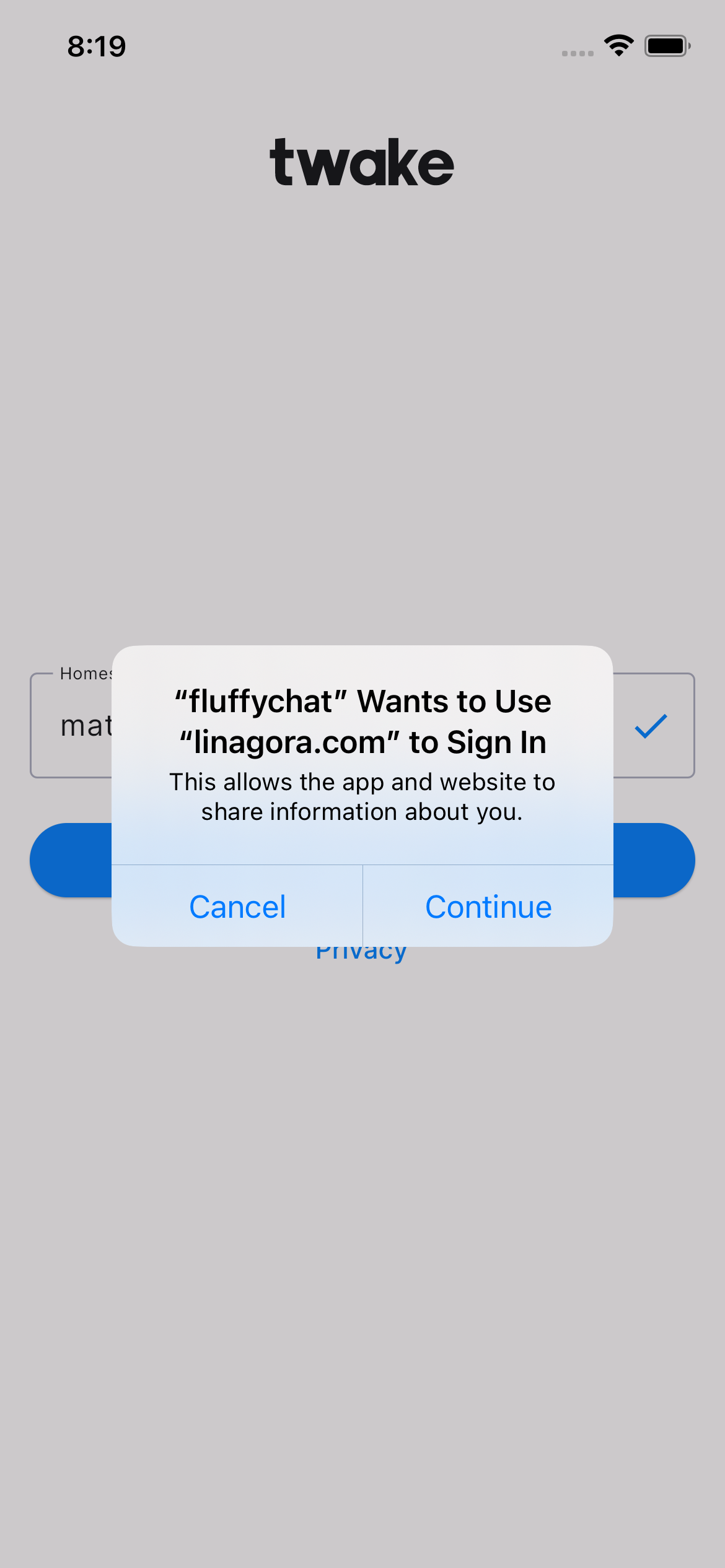 [Config] Change popup request permission of system · Issue #320 · linagora/twake-on-matrix · GitHub