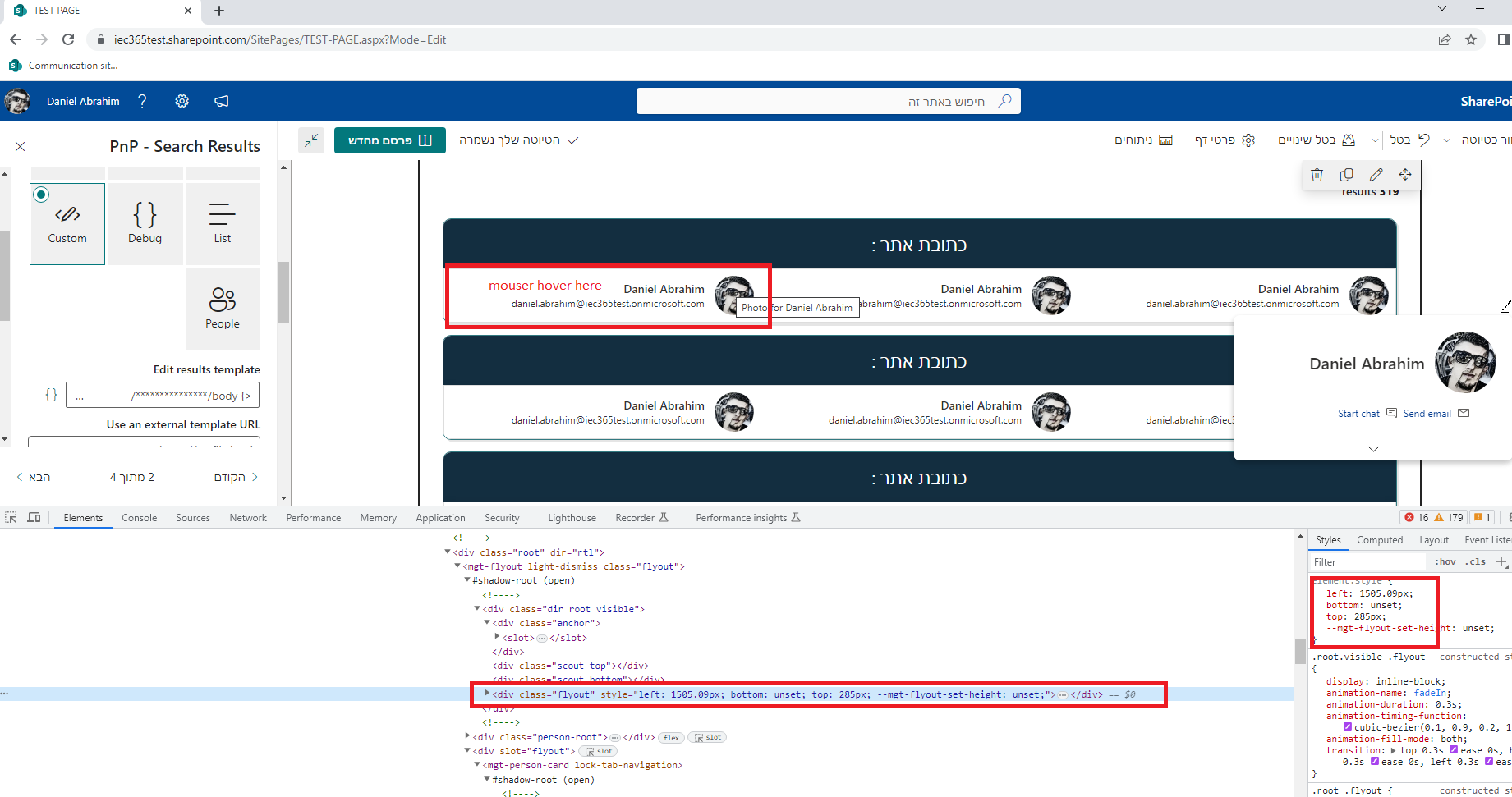 pnp v4.9 mgt-person -> person-card on hover with rtl is displayed incorrectly · Issue #2678 ...