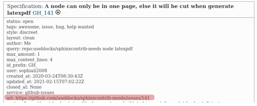 needsservice does not add url anymore · Issue #251 · useblocks/sphinx-needs · GitHub