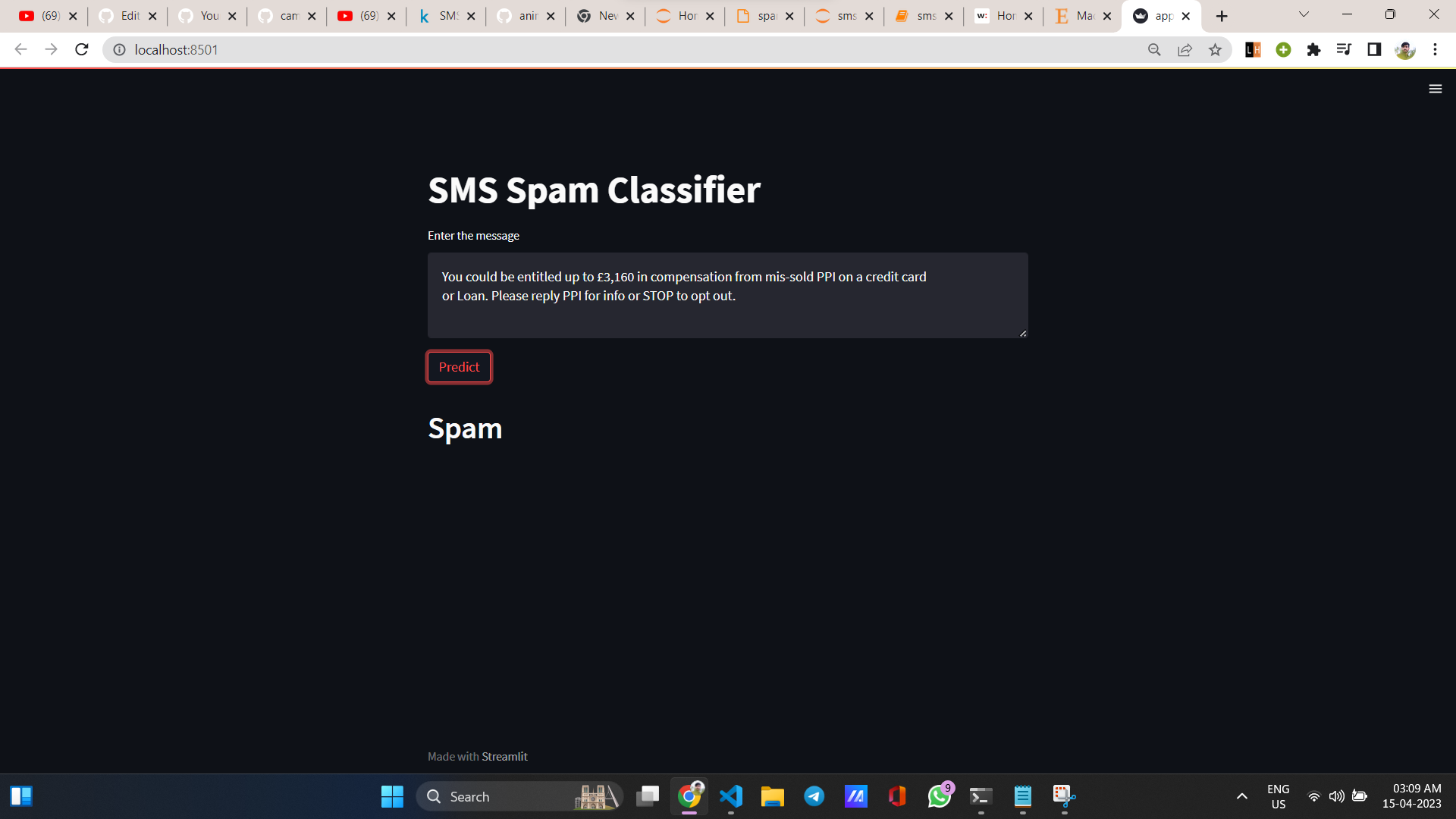 GitHub - animay7860/SMS-Spam-Classifier: A ML Model to predict that an SMS is Spam or Not ...