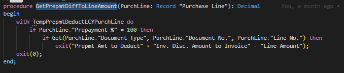 Codeunit 90 "Purch.-Post" - Change GetPrepmtDiffToLineAmount() to global · Issue #16382 ...