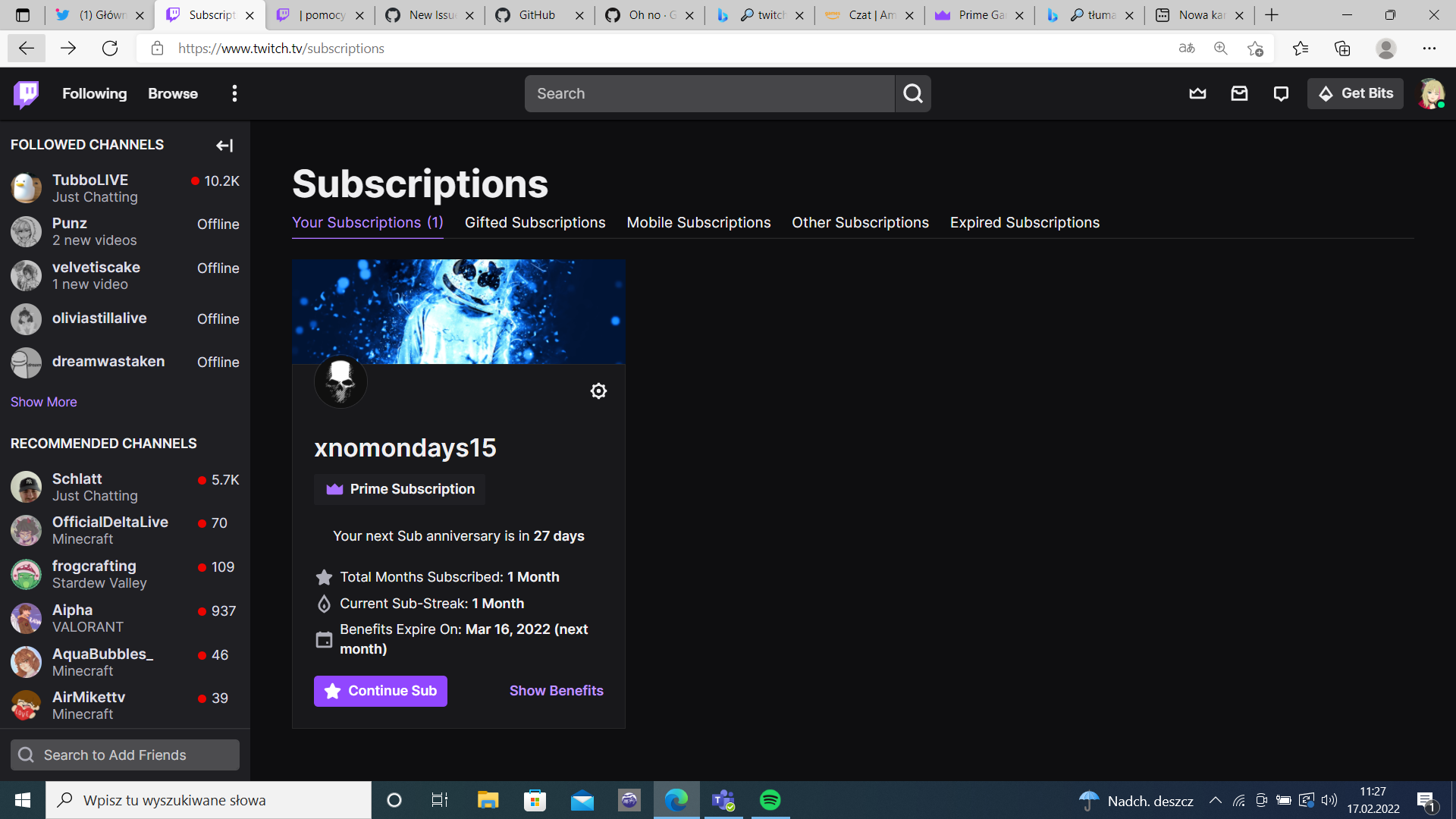 Twitch prime · Issue #574 · twitchdev/issues · GitHub