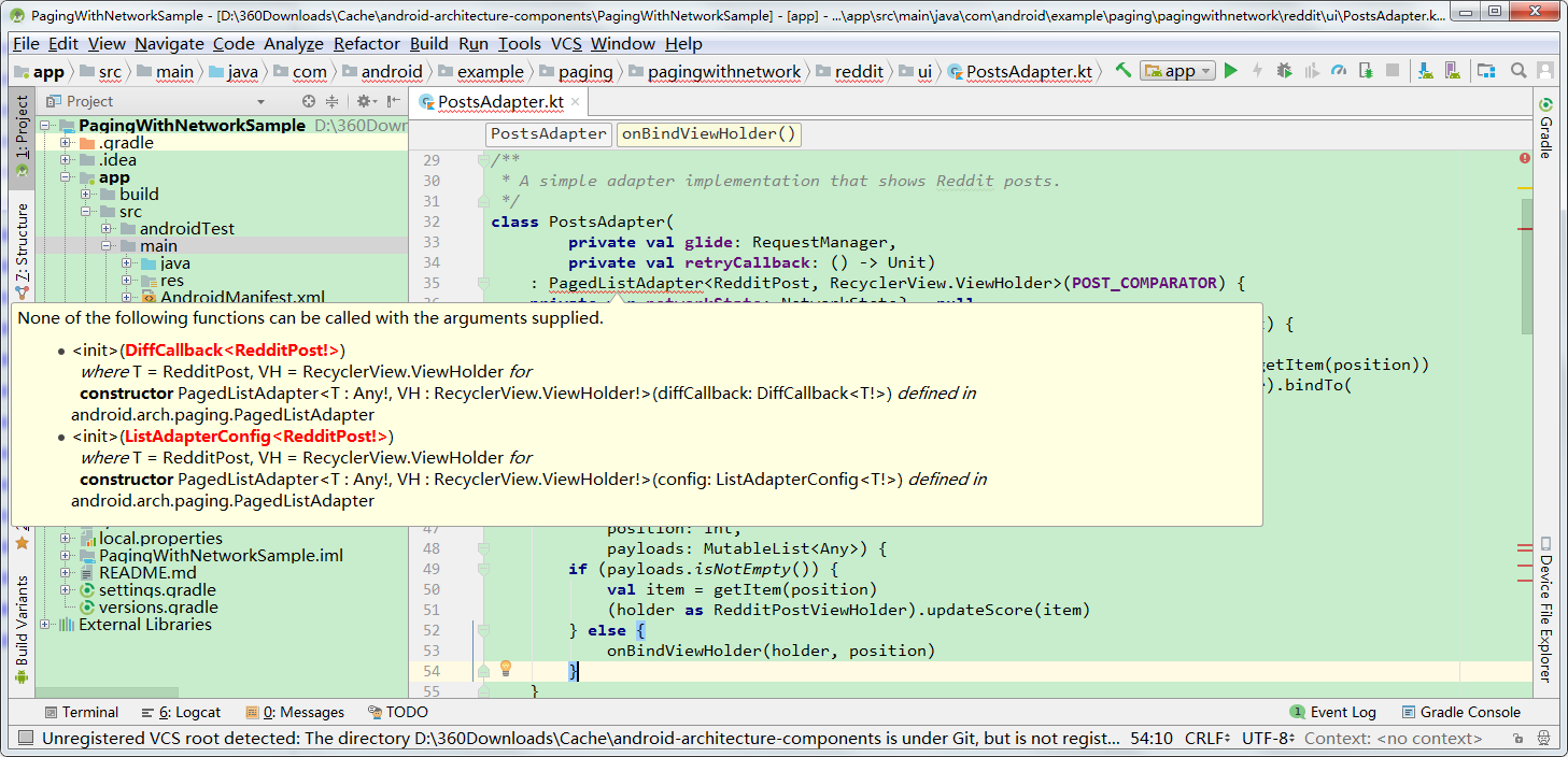 cant build newst version · Issue #326 · android/architecture-components-samples · GitHub