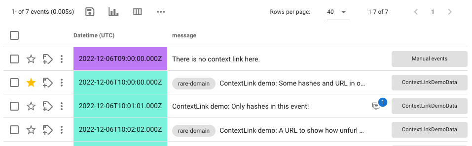 UI feedback: Highlight starred rows · Issue #2568 · google/timesketch · GitHub