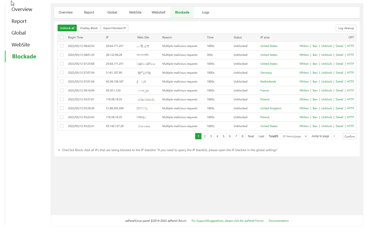 [FEATURE] 增加一个类似于 aaPanel 的防火墙系统和大屏面板 · Issue #407 · 1Panel-dev/1Panel · GitHub