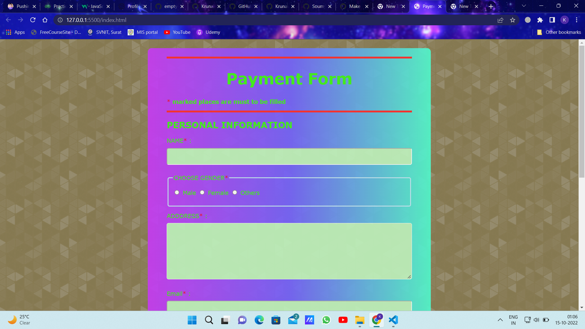 Make UI better · Issue #20 · Soumyajit2825/Payment_Form · GitHub
