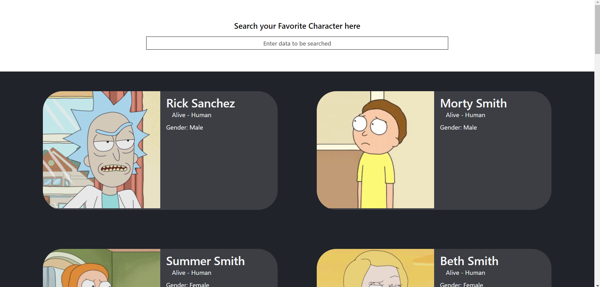 GitHub - aniketbisht24/rick-and-morty