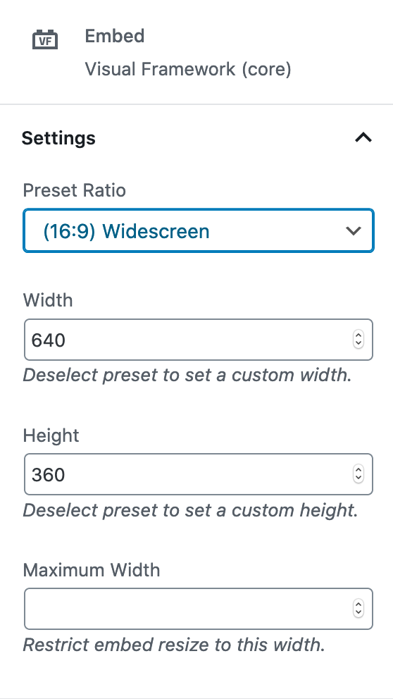 Fix vf-embed Gutenberg block for new precompiled template · Issue #260 · visual-framework/vf-wp ...