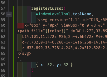 Customising SVG Cursor ( Color of SVG and default + cursor) · Issue #222 · cornerstonejs ...