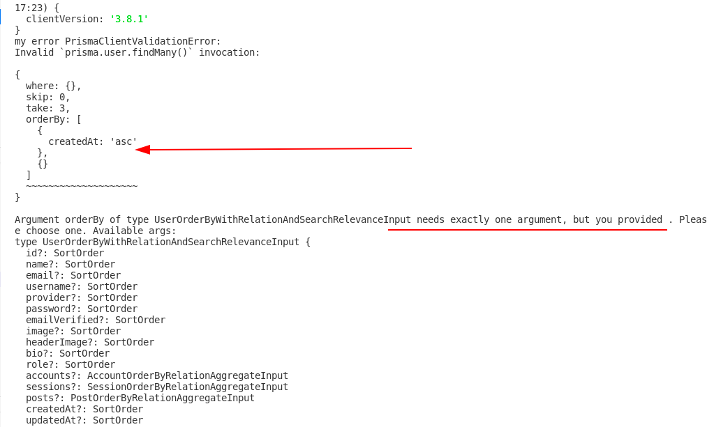 Orderby Sorting By Multiple Fields Fails · Prisma Prisma · Discussion 11461 · Github