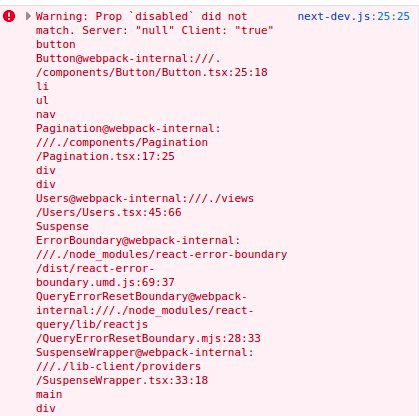 Suspense - hydration error on page refresh · vercel next.js ...