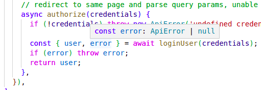 Credentials provider pass error message to client? · nextauthjs next ...