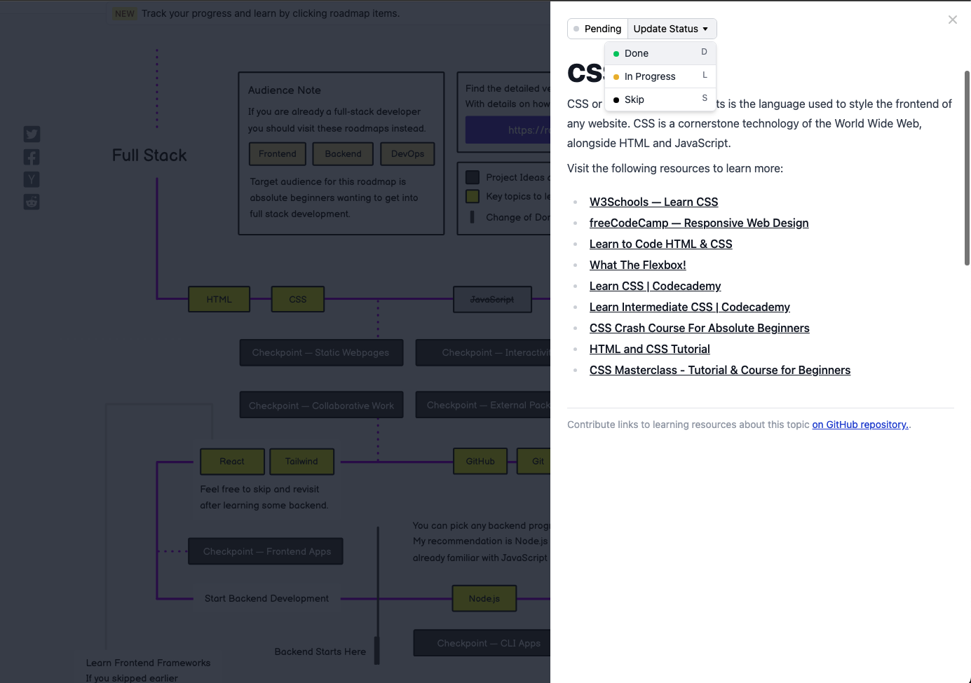 [Suggestion] Full Stack Developer · Issue #4002 · kamranahmedse/developer-roadmap · GitHub