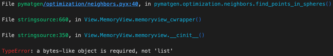 find_points_in_sphere() throws error regarding data type · Issue #2887 · materialsproject ...