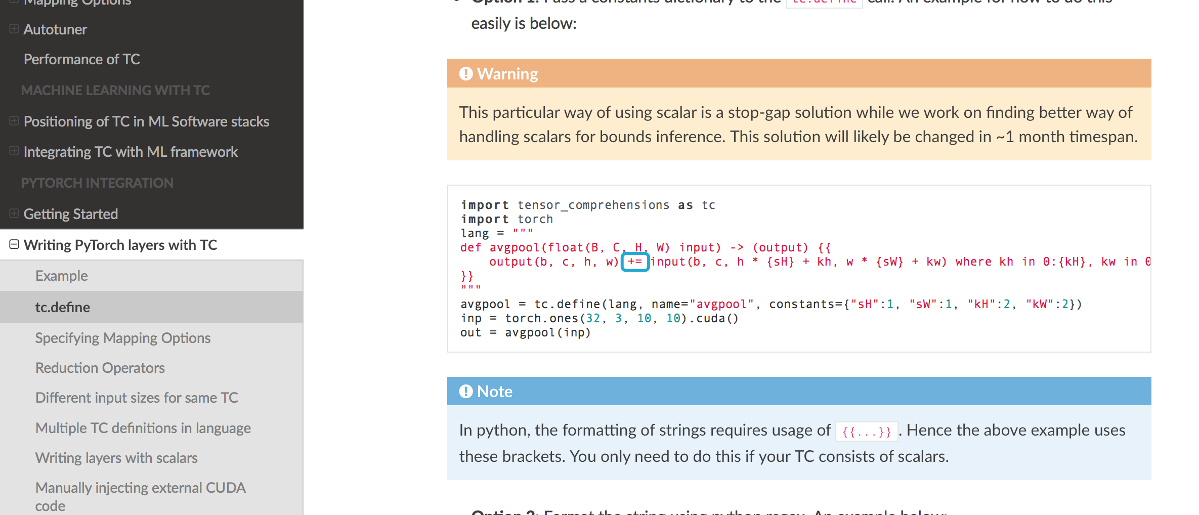 Bug of doc example · Issue #176 · facebookresearch/TensorComprehensions · GitHub