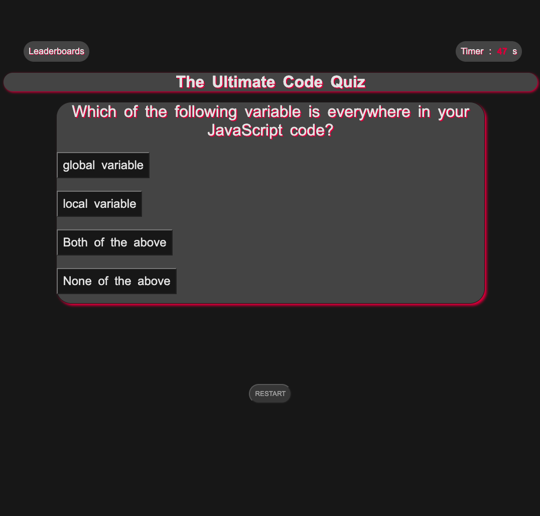 GitHub - Wau00/Web-APIs-Code-Quiz-HW-04