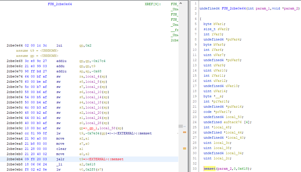 Missing function xrefs in MIPS binary · Issue #4007 · NationalSecurityAgency/ghidra · GitHub