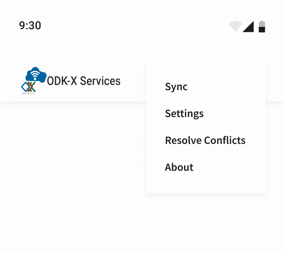 ODK-X Services - Menu navigation UI improvement · Issue #358 · odk-x/tool-suite-X · GitHub