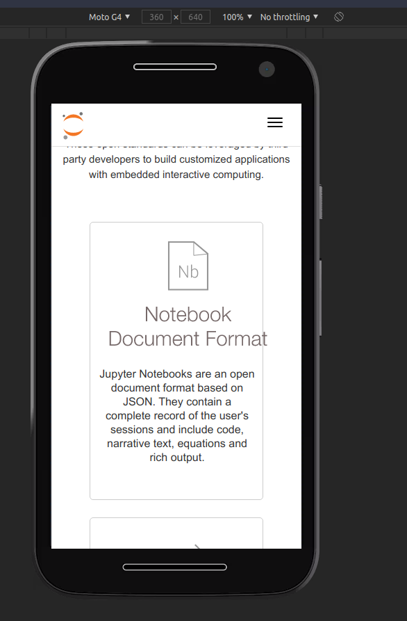 Open Standards Boxes Busted On Mobile · Issue 512 · Jupyter · Github 