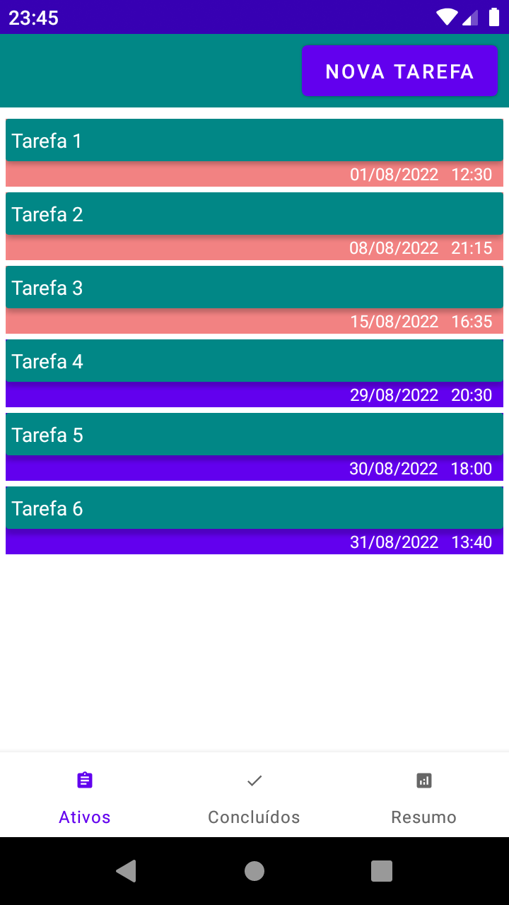 GitHub - gfcorrea/Lista-de-Tarefas: Aplicativo Android para ...