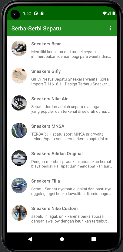 GitHub - aufaazka/MyRecycleViewAndroid_ShoeStore
