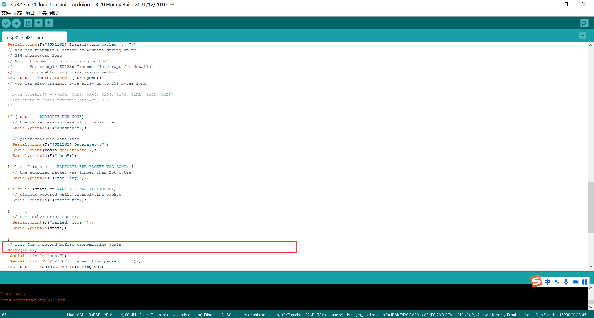 LLCC68&ESP8266-Receive data 0&Error State-707 · Issue #555 · jgromes ...