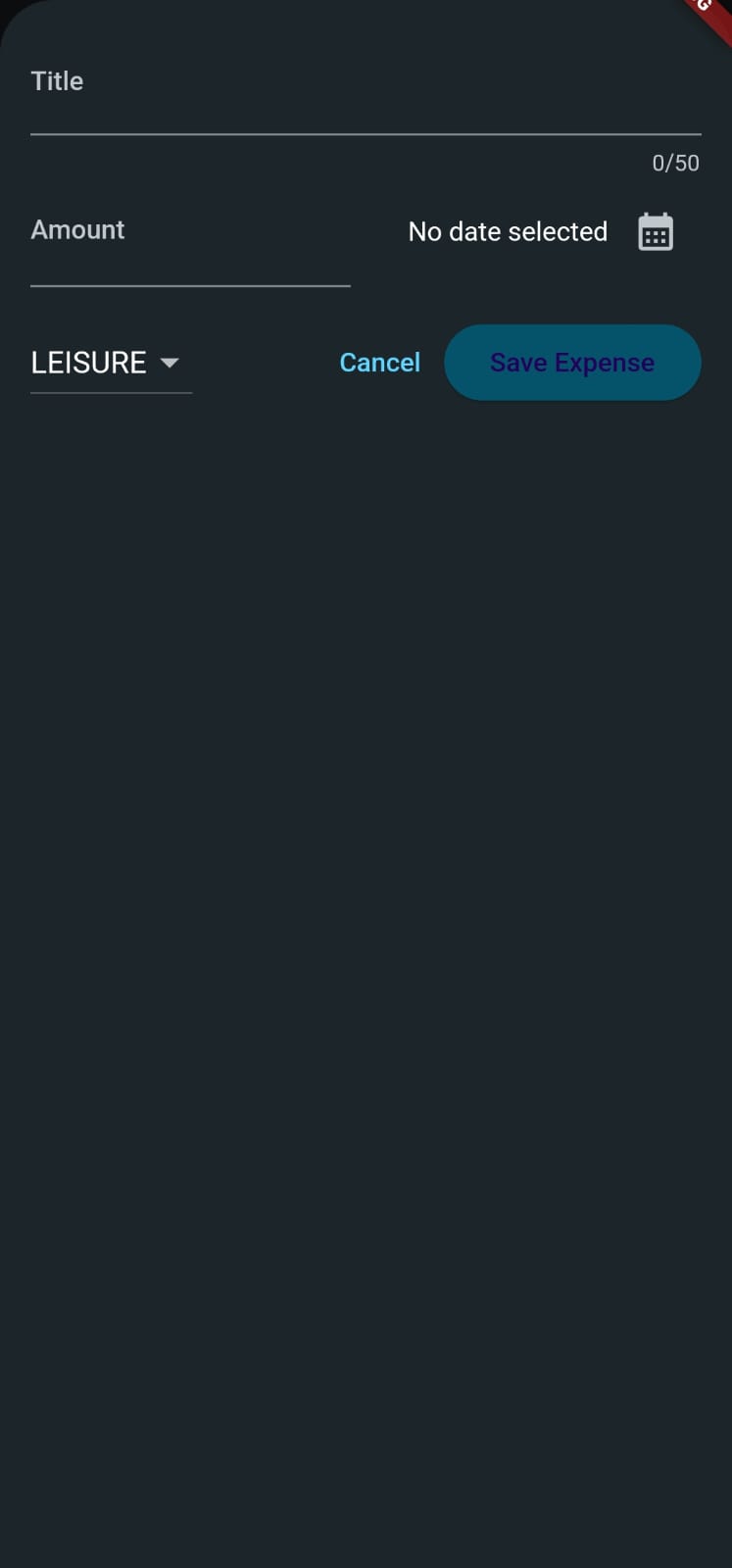 GitHub - michelgm/expense_tracker: Expense tracker app (Flutter)