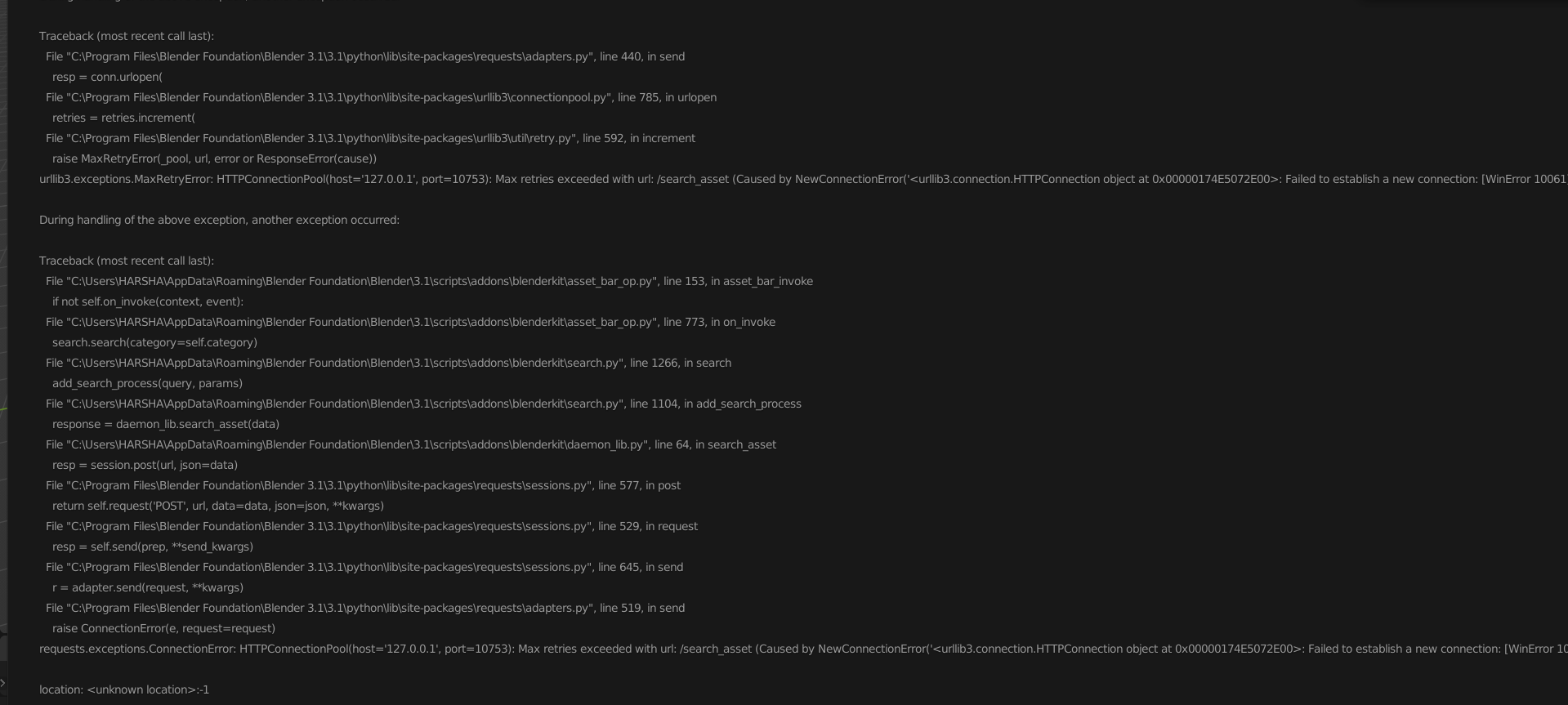 Cannot import name 'tasks' from 'blenderkit.daemon' · Issue #94 · BlenderKit/BlenderKit · GitHub