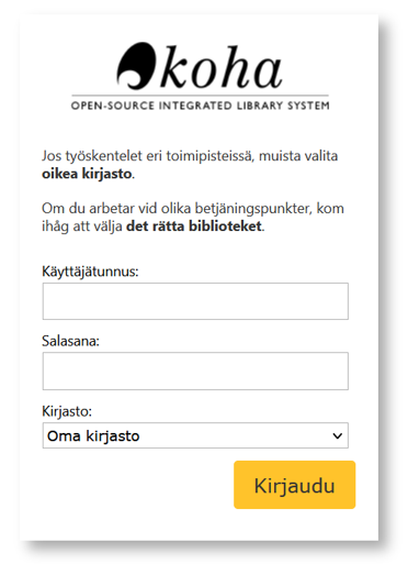 Helle: logo käyttöön Kohan kirjautumissivulle · Issue #487 · KohaSuomi/Koha · GitHub
