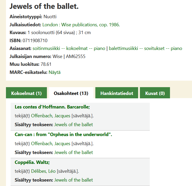 Osakohteiden näkyminen, jos niiden 245a-kentässä ei ole mitään · Issue #475 · KohaSuomi/Koha ...