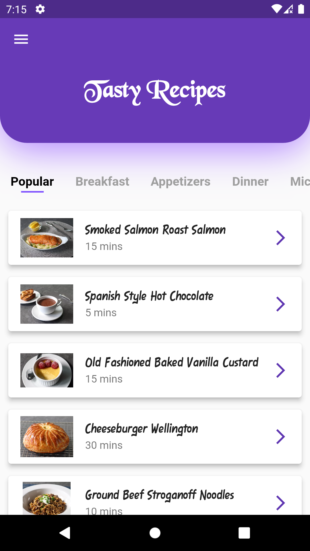 GitHub - AleynaTanyldz/recipebook: A simple application with few pages that includes food ...