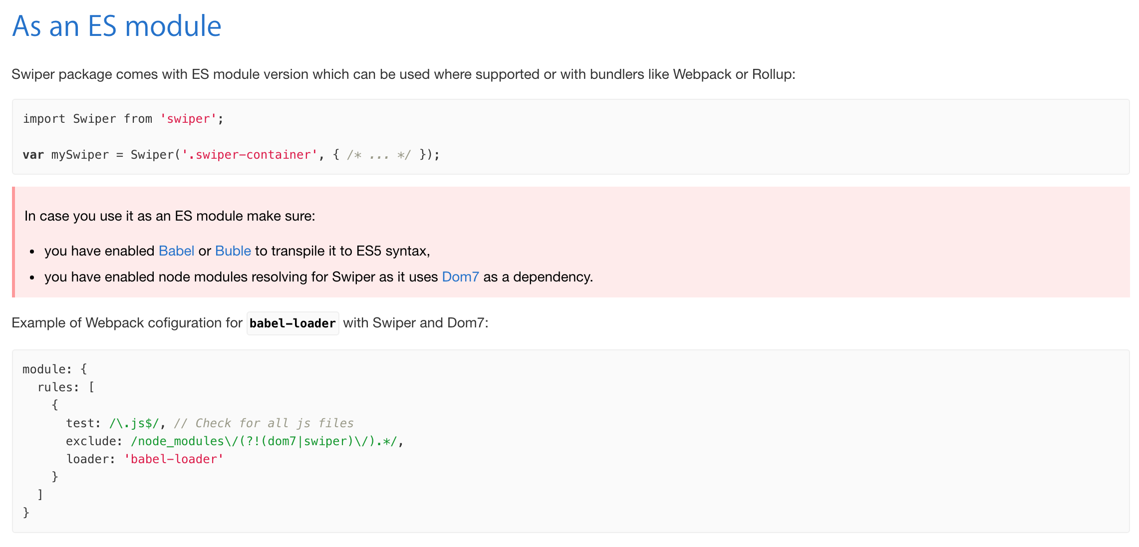 swiper failed to bundle in react app,help~ · Issue #2335 · nolimits4web/swiper · GitHub