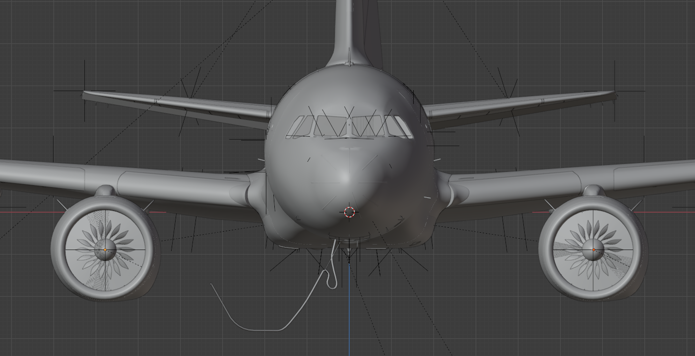 Left engine heat blur effect emitter coordinates a little too high ...