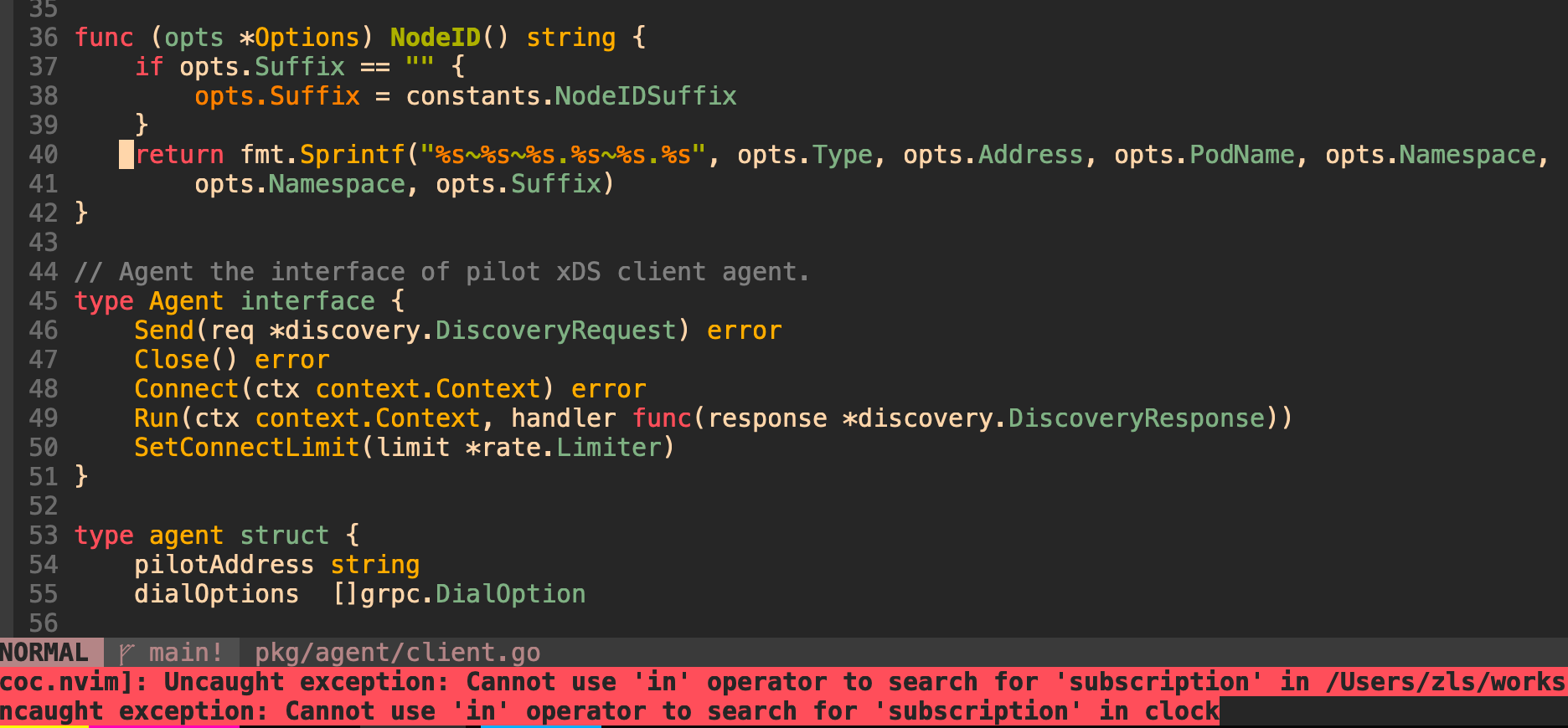 Occures Error when save the golang file with watchman · Issue #4490 · neoclide/coc.nvim · GitHub