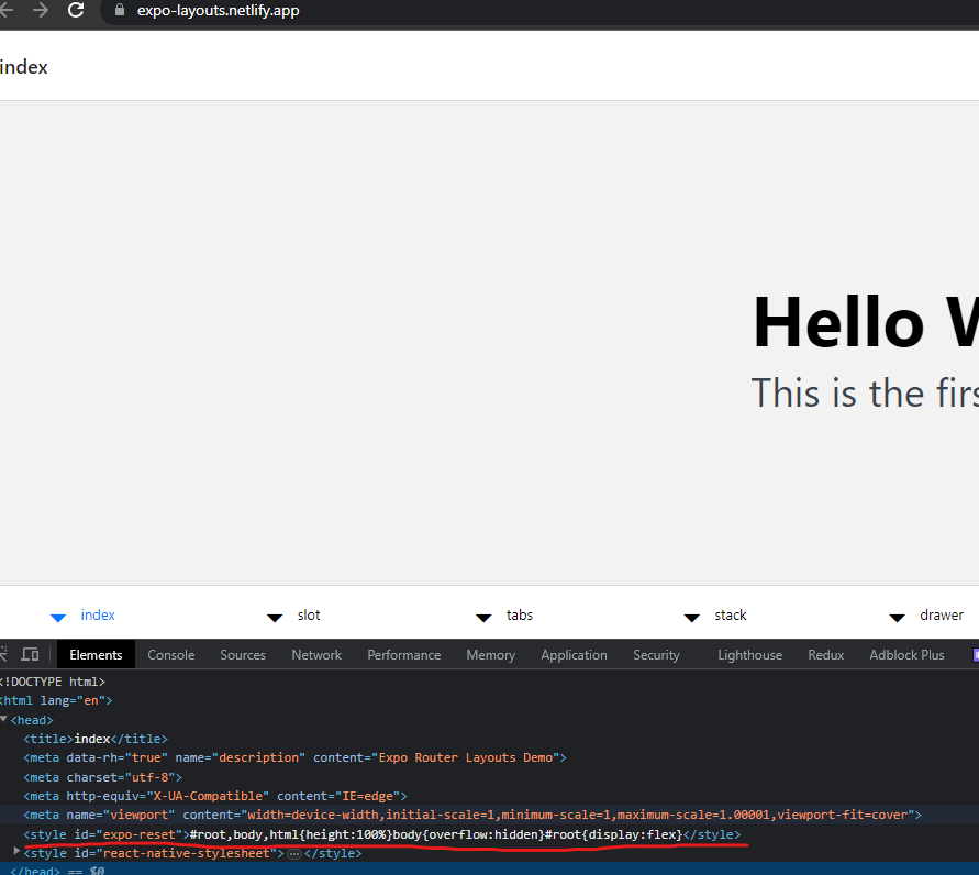 Expo reset styles not working? · Issue #720 · expo/router · GitHub