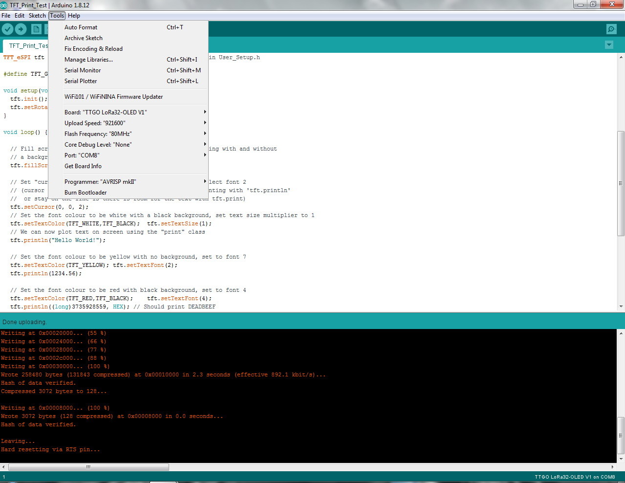 ESP32 TTGO T-Display black screen · Issue #1647 · Bodmer/TFT_eSPI · GitHub