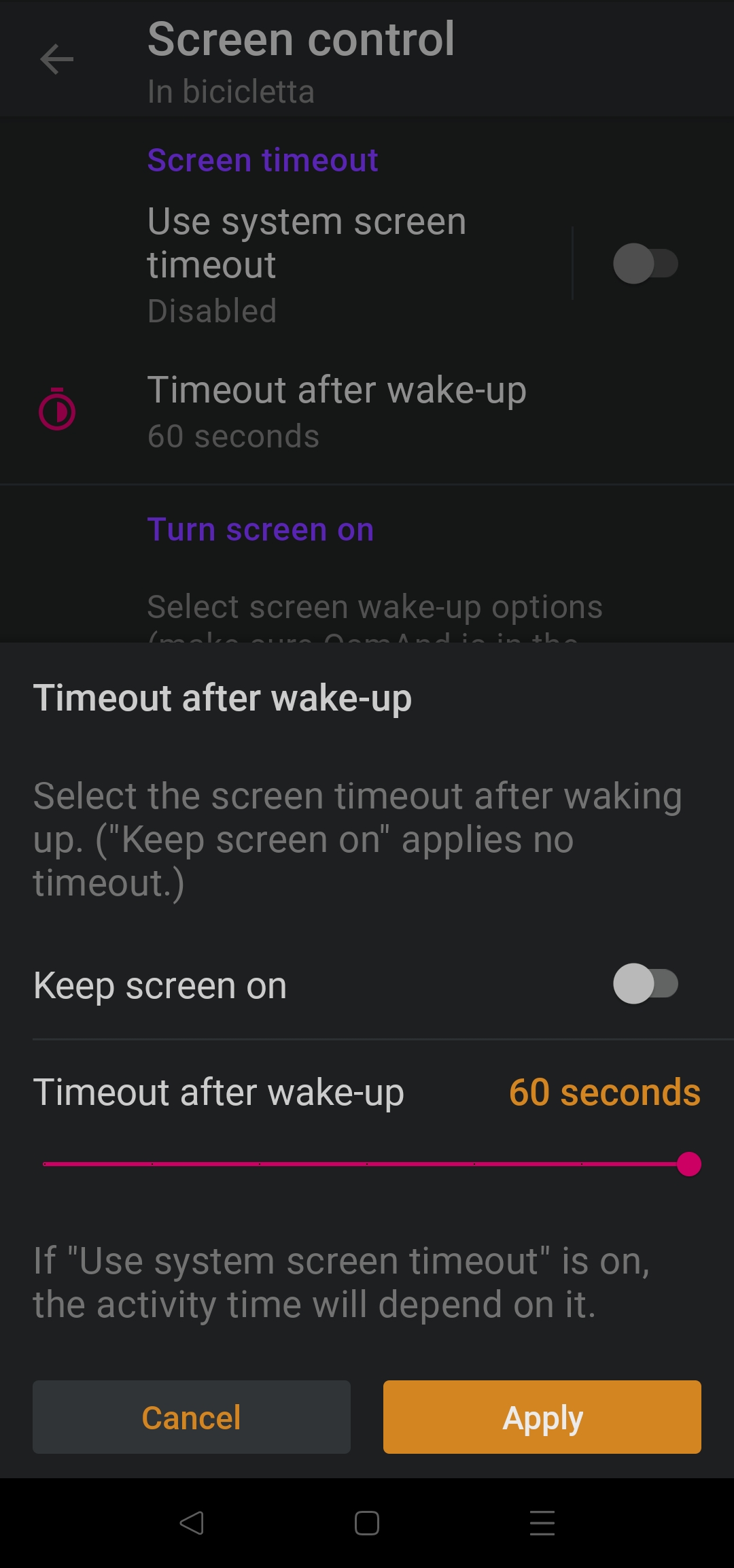 The screen timeout does not work. · Issue #13814 · osmandapp/OsmAnd · GitHub