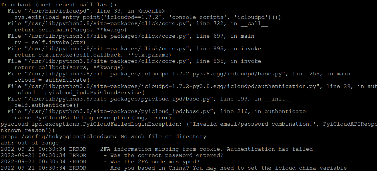 how to re-initiliase after change password? · Issue #210 · boredazfcuk/docker-icloudpd · GitHub