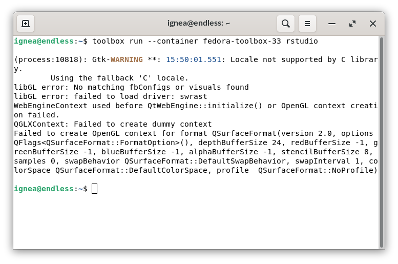 Erro na hora de rodar o RStudio pelo terminal · Issue #10638 · rstudio ...
