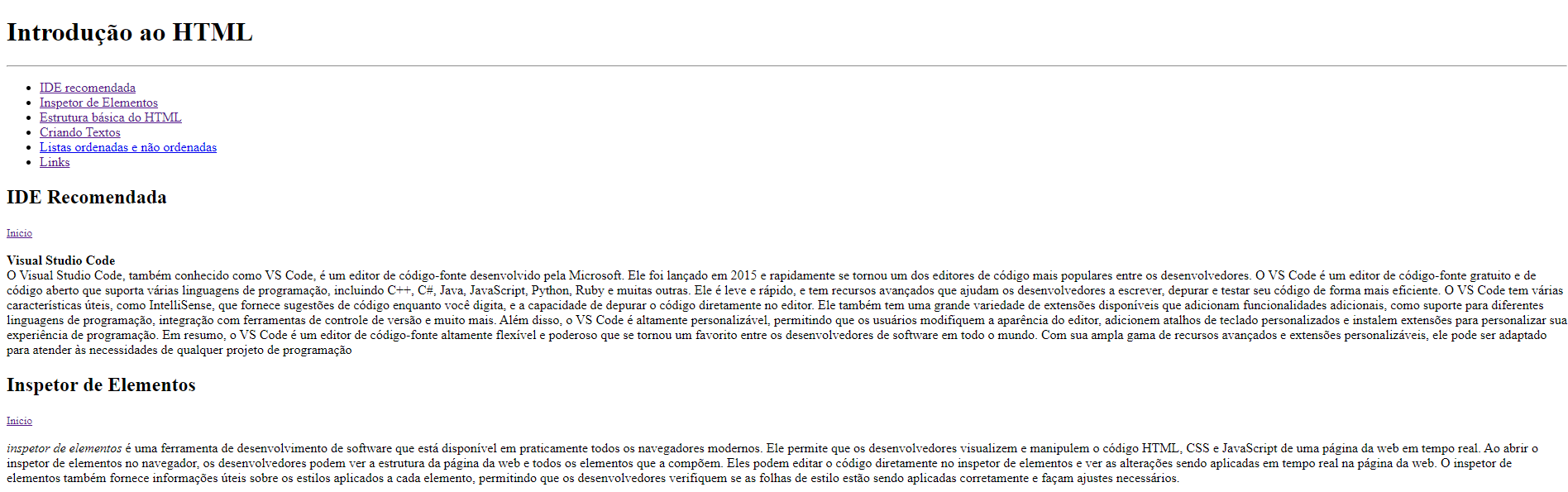 GitHub - LeonardoJesuss/HTML-Basico: Página Web criada como desafio do curso de HTML básico da ...