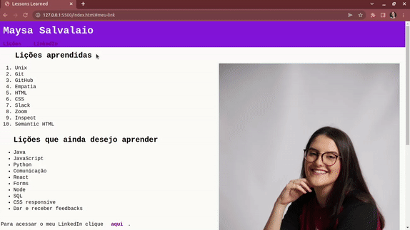 GitHub - Maysa-B/lessons-learned: My first project! I am thrilled about ...